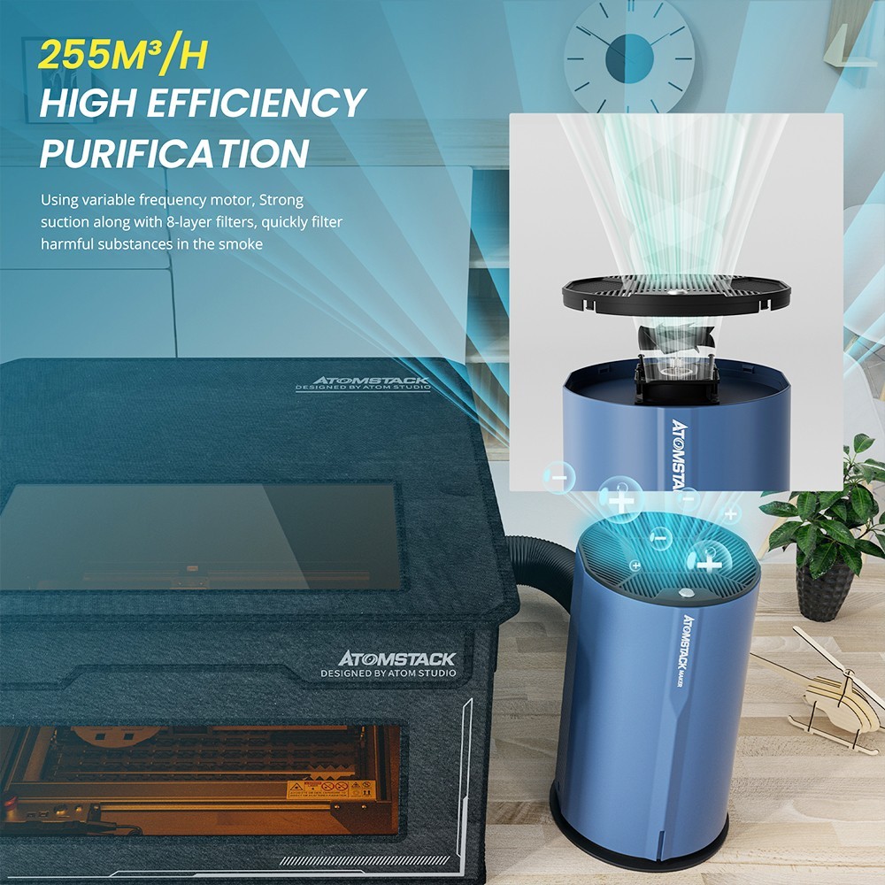 ATOMSTACK Maker D2 Laser Special High Efficiency Air Purifier