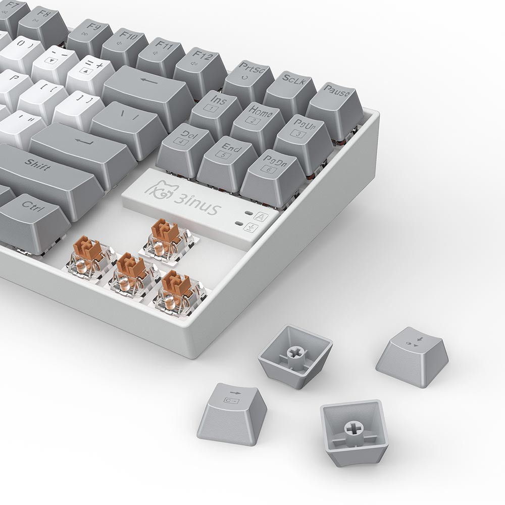 3inuS 87-Key 5-in-1 Mechanical Keyboard Hub Brown Switches