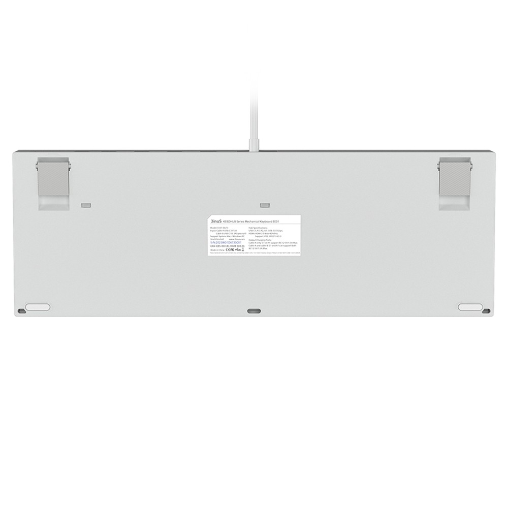 3inuS 87-Key Mechanical Keyboard Hub Blue Switches