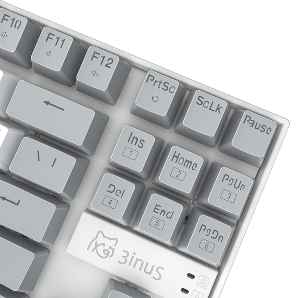 3inuS 87-Key Mechanical Keyboard Hub Red Switches