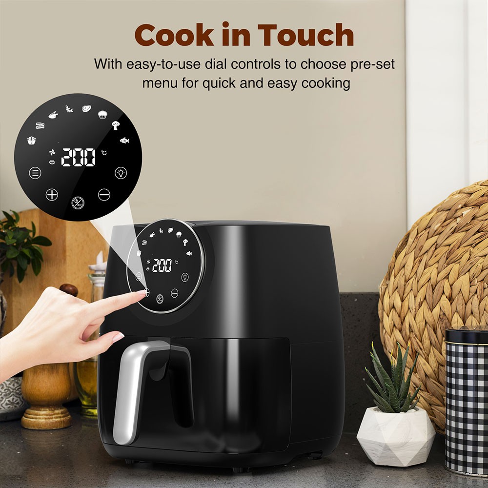 joyami 1700W Air Fryer 6 Quart/5.7 Liter, 8 Presets