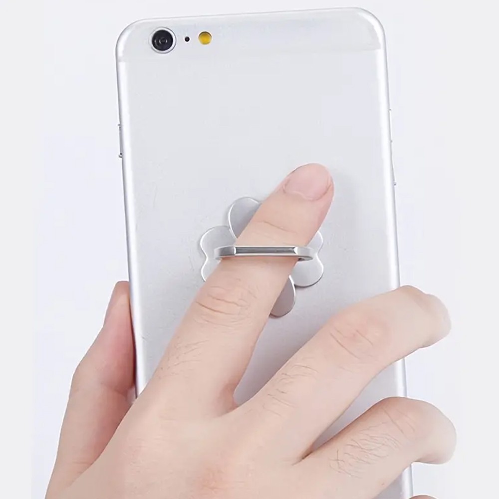 4-Leaf Clover Mobile Phone Ring Holder Golden