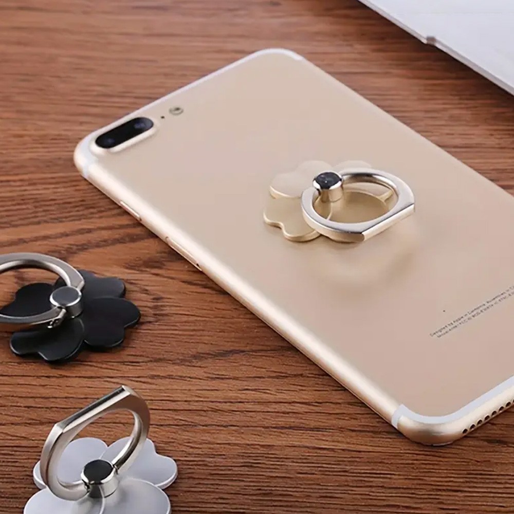 4-Leaf Clover Mobile Phone Ring Holder Pink
