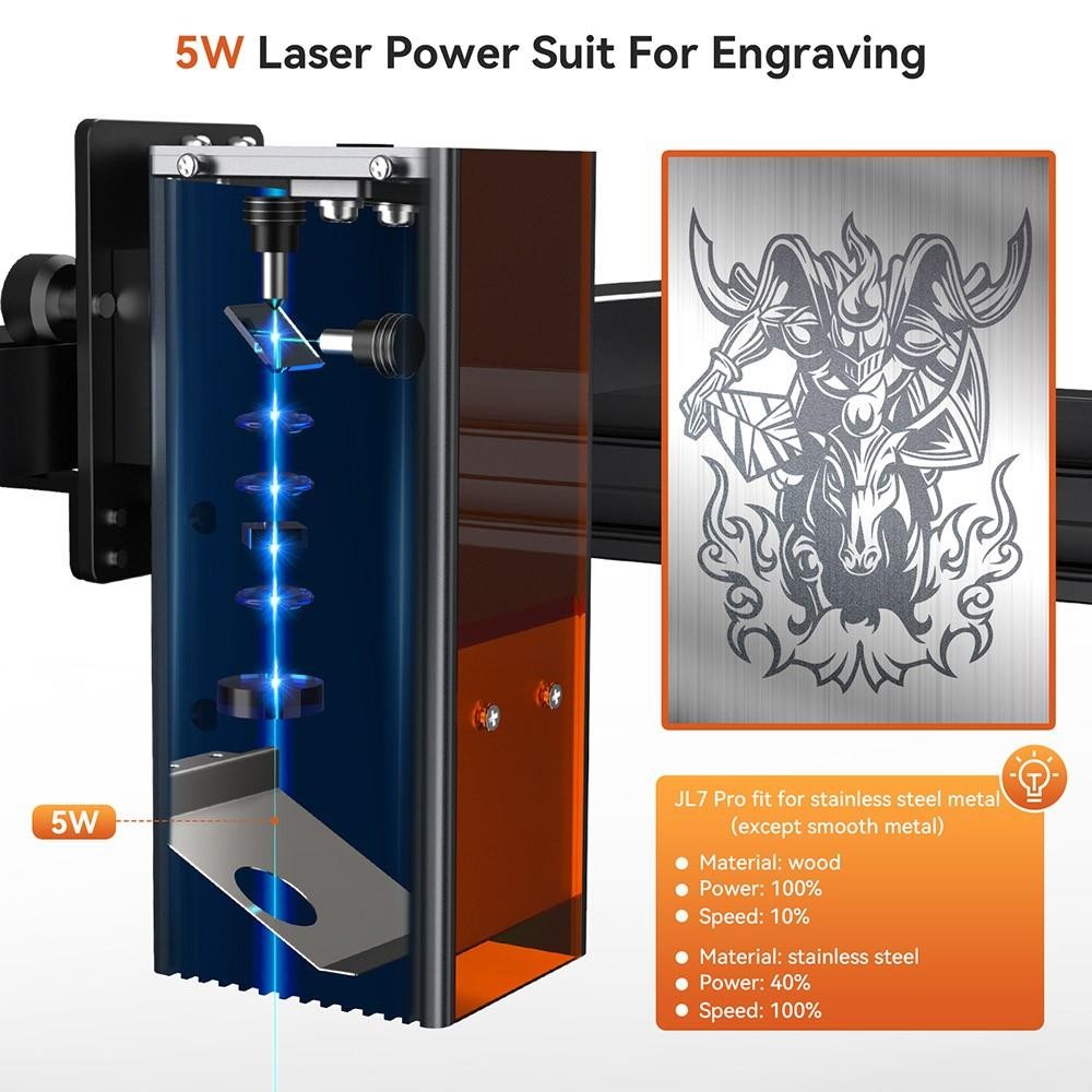 WAINLUX JL7 Laser Engraver Cutter 400*400mm