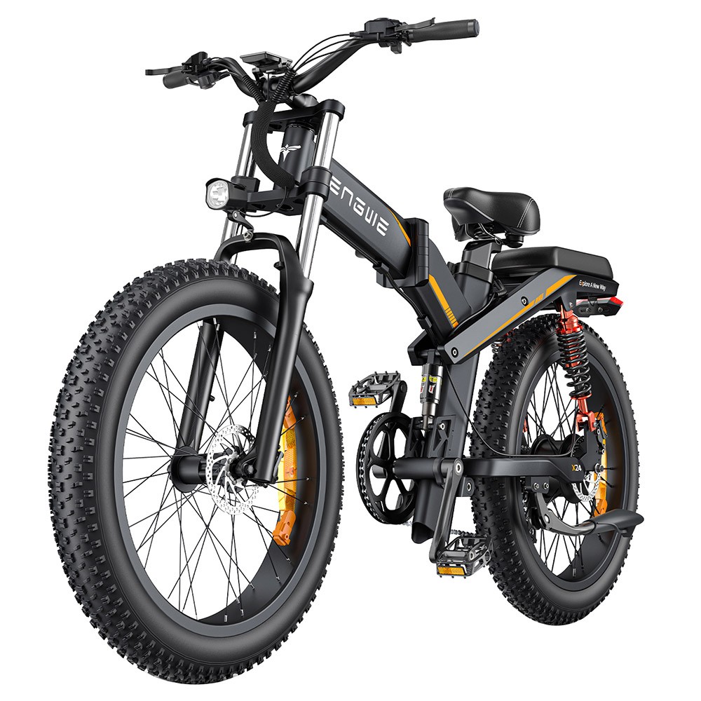 ENGWE X24 Electric Bike 1000W Motor 48V 29.2Ah Battery 50km/h Black