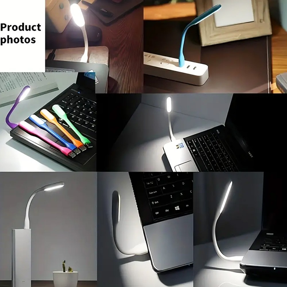 Portable USB LED Reading Light Black