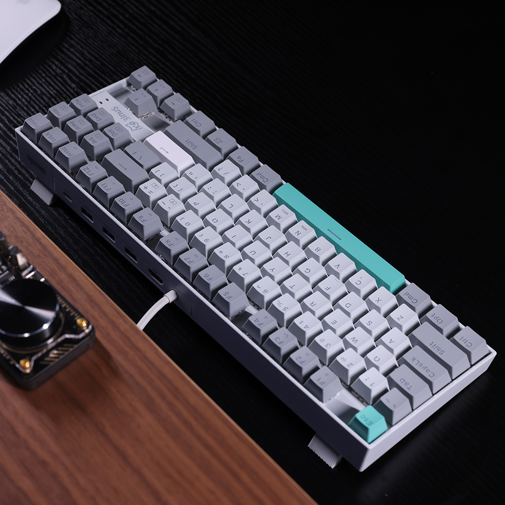 3inuS 87-Key Mechanical Keyboard Hub Blue Switches