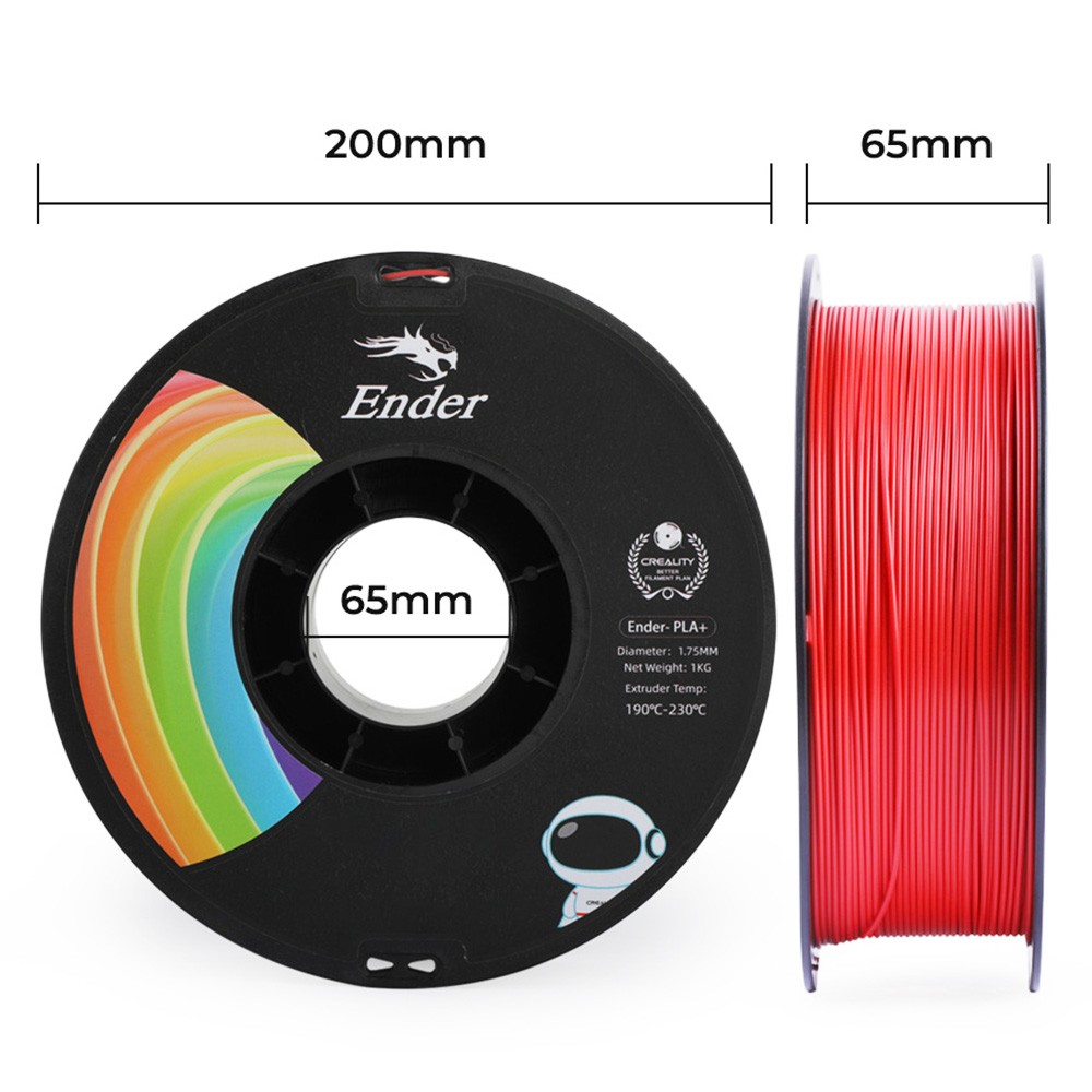 Creality Ender PLA+ 3D Printing Filament Red