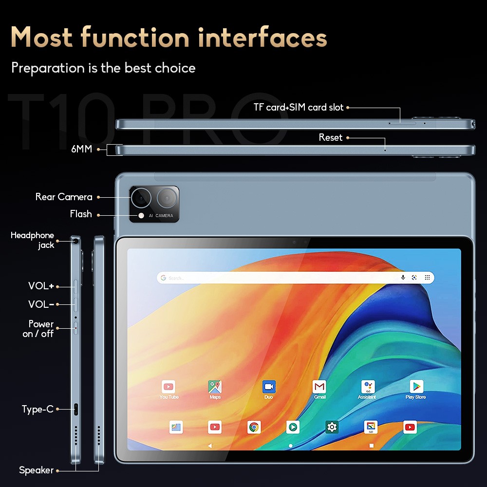 Ninkear T10 Pro Tablet MT6769 US Grey