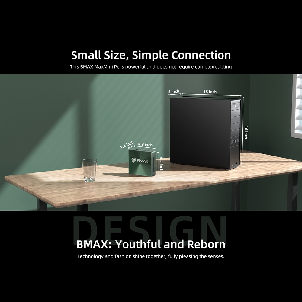 BMAX B6 Plus Mini PC Intel Core i3 12GB LPDDR4 512GB SSD US | United States