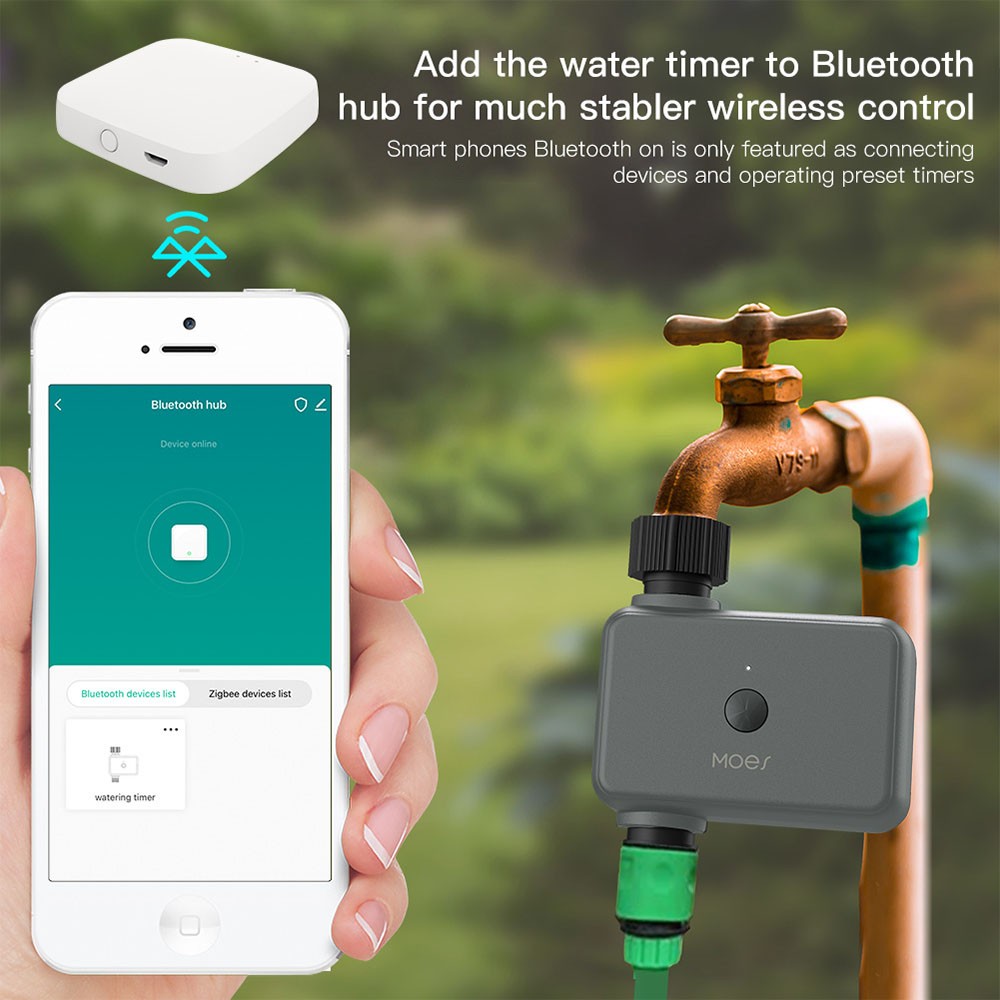 MoesHouse Smart Tuya Bluetooth Water Valve Timer EU Plug