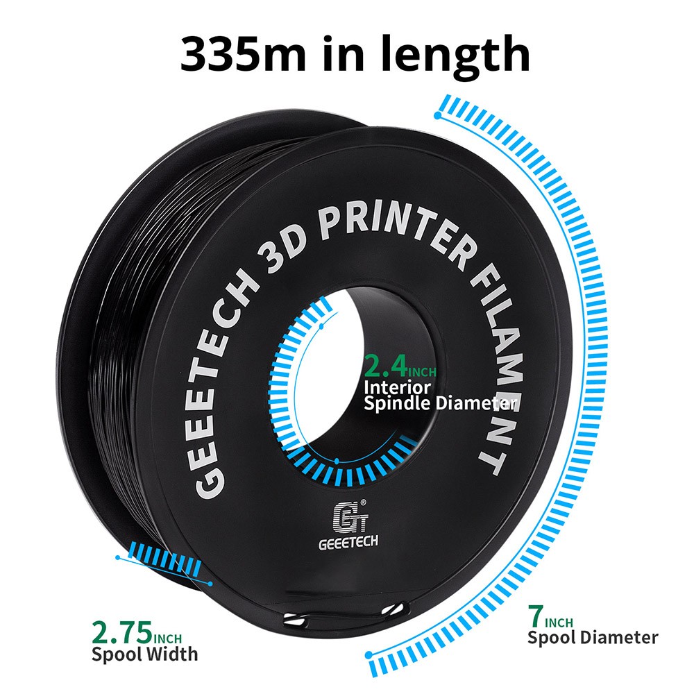 Geeetech TPU Filament for 3D Printer Black | Europe