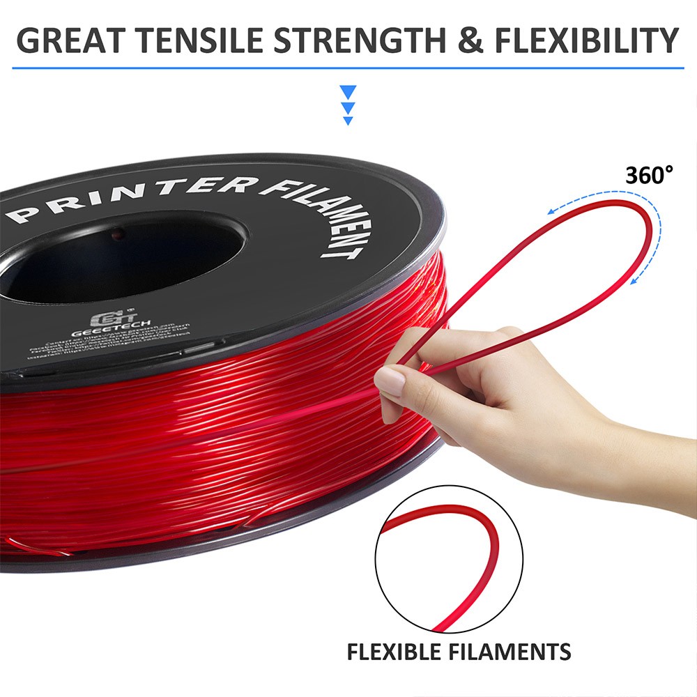 Geeetech TPU Filament for 3D Printer Red | Europe
