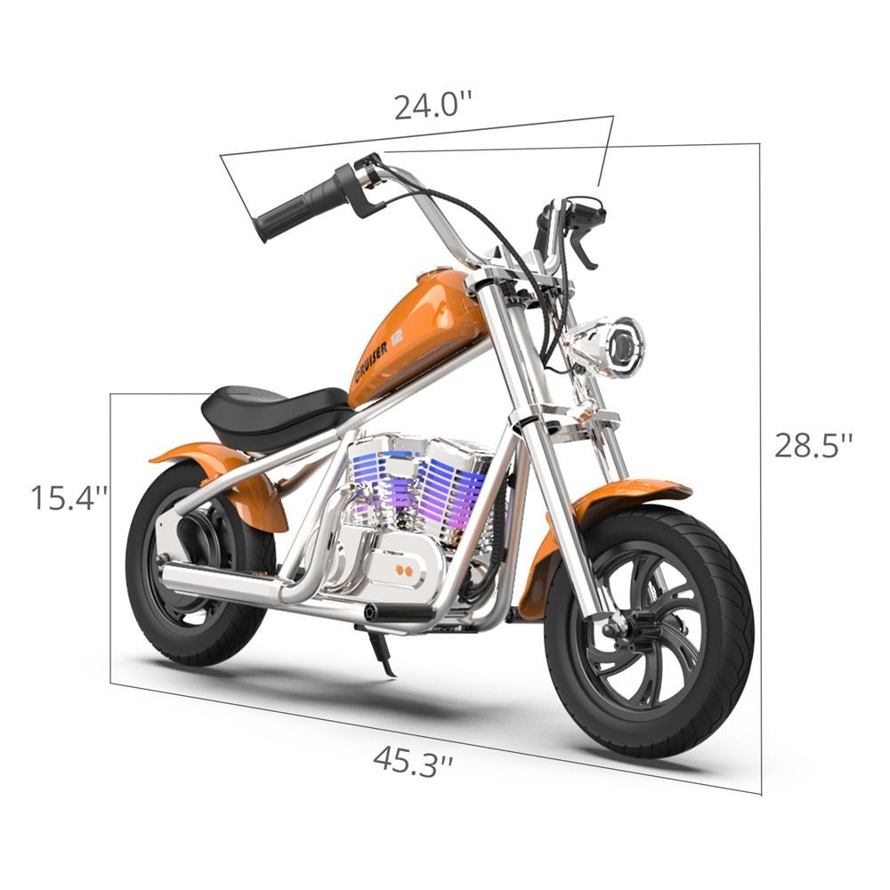 HYPER GOGO Cruiser 12 Plus with App Electric Motorcycle for Kids