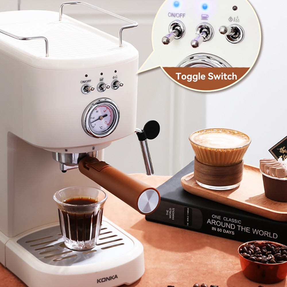 KONKA KKFJ-1203Y Espresso Coffee Machine EU Plug White