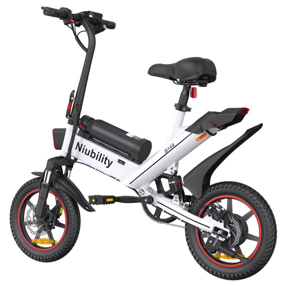 NIUBILITY B14S Electric Bike 400W Motor 48V 15Ah 32km/h Speed White