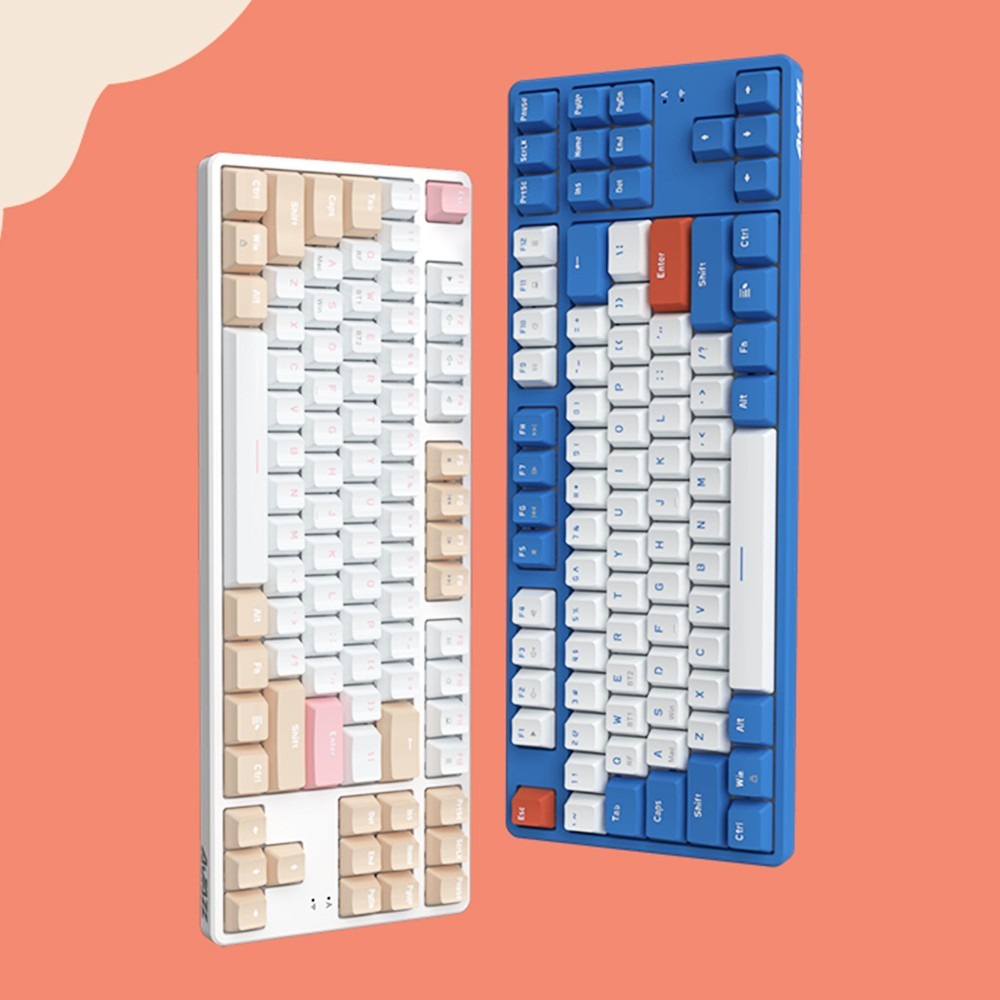 Ajazz AK871 87 Keys Wireless Keyboard Blue Switch