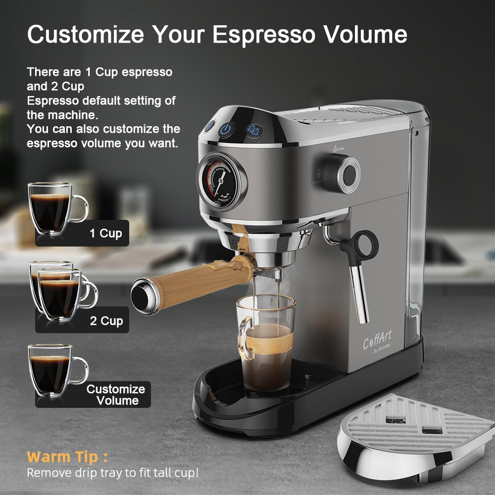 BioloMix CM7008 Semi-Automatic Espresso Coffee Maker
