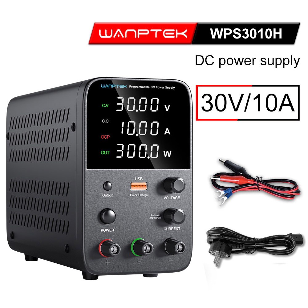 WANPTEK WPS3010 Programmable Regulated DC Power Supply Black EU Plug