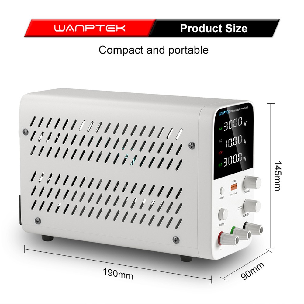 WANPTEK WPS3010 Programmable Regulated DC Power Supply White UK Plug