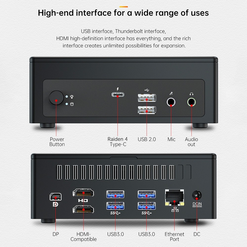 Laitnin Mingar 2 Mini PC Intel Core i7-1185G7