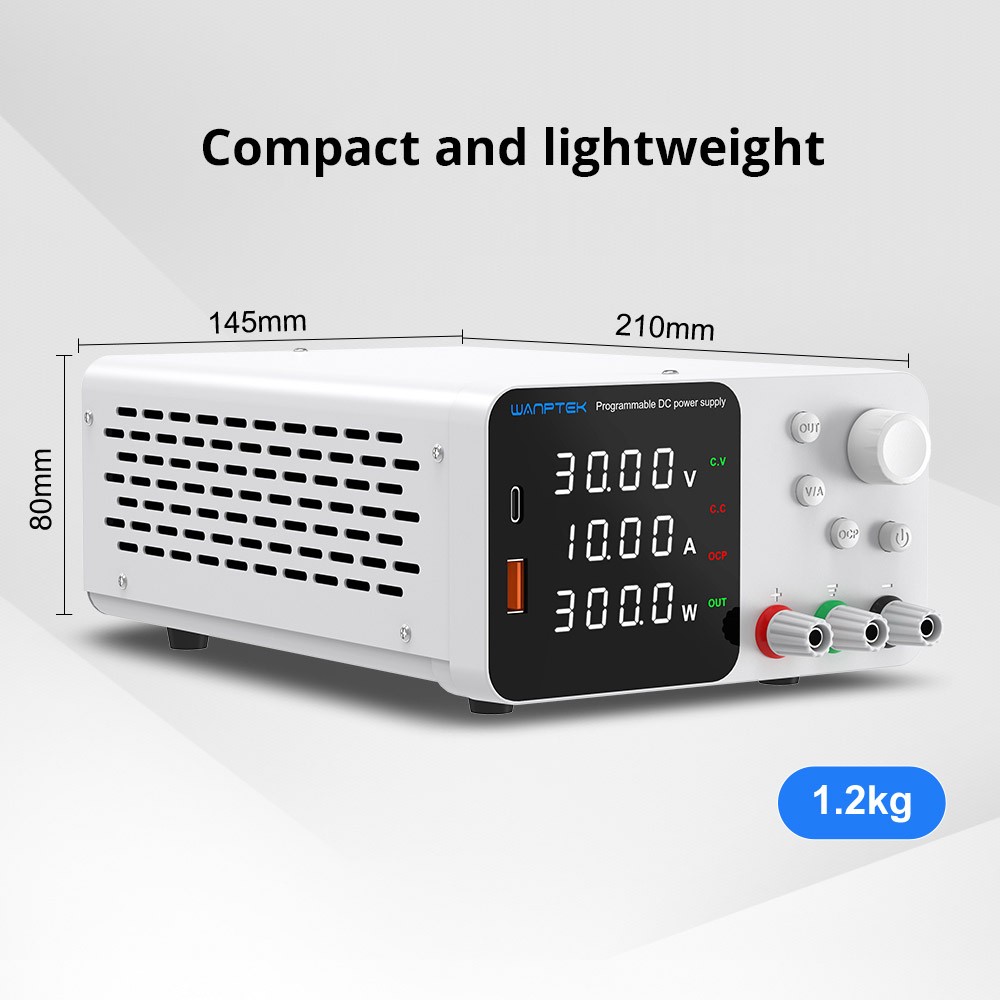 WANPTEK TPS3010 Regulated DC Power Supply White US Plug