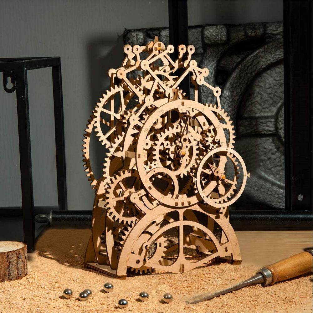ROKR LK501 Pendulum Clock 3D Wooden Puzzle Kit