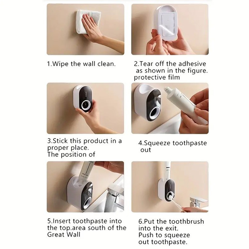 Wall Mounted Automatic Toothpaste Squeezer