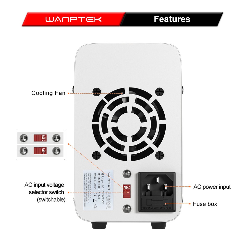 WANPTEK WPS605 Programmable Regulated DC Power Supply