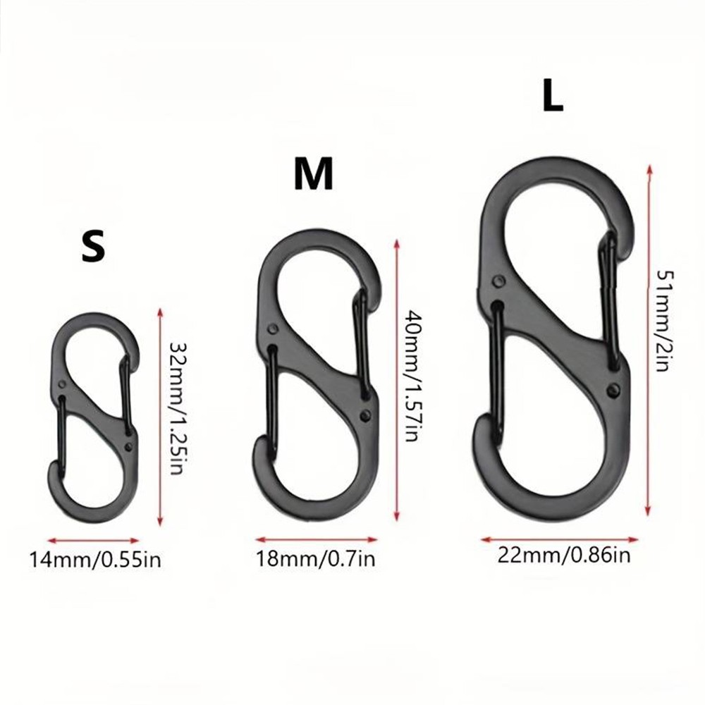 Stainless Steel Small Carabiner Clip