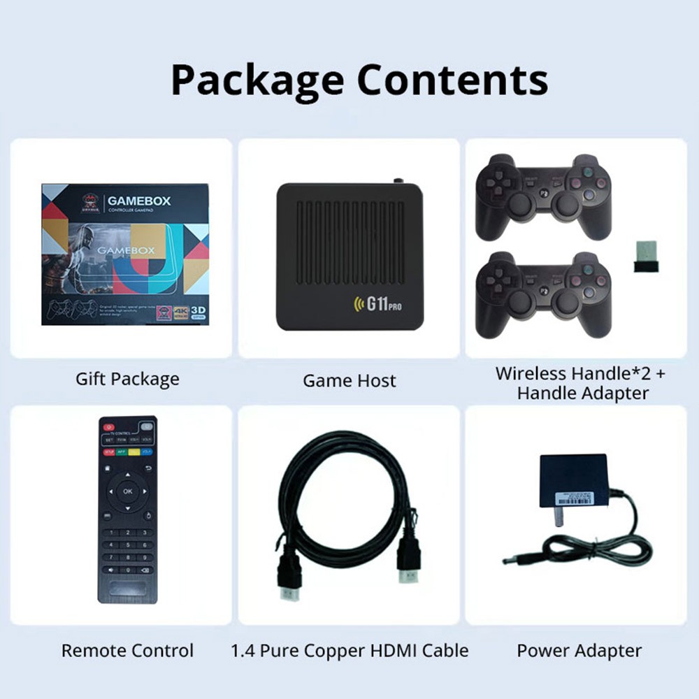 G11 Pro Android Game Box 128GB TF Card with 20000 Games