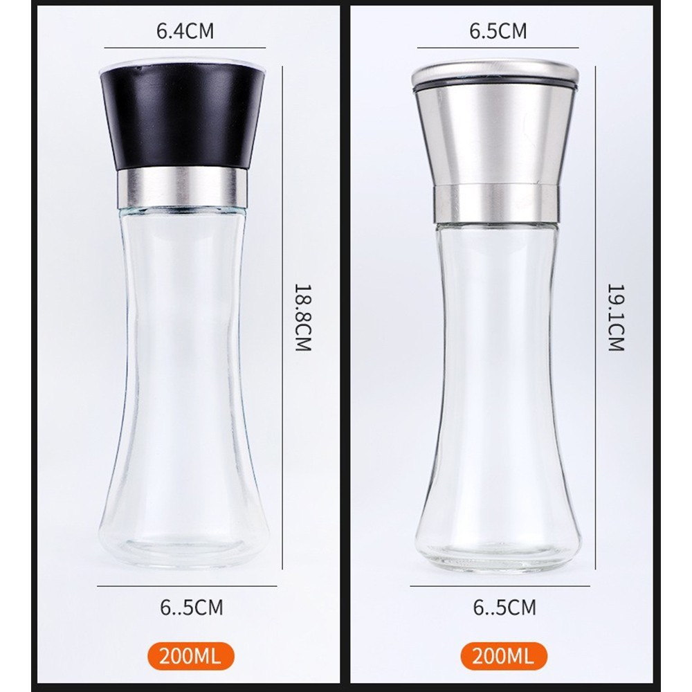 200ml 304 Stainless Steel Manual Grinder Long Type