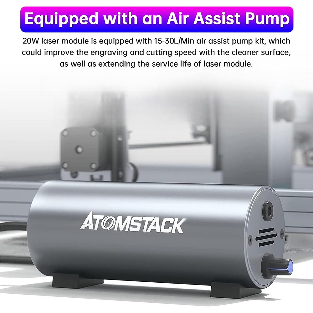 ATOMSTACK M100 20W Laser Module with F30 Air Assist Pump