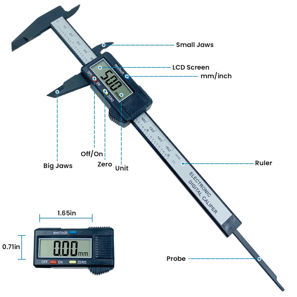 0-150mm Portable Digital Display Caliper