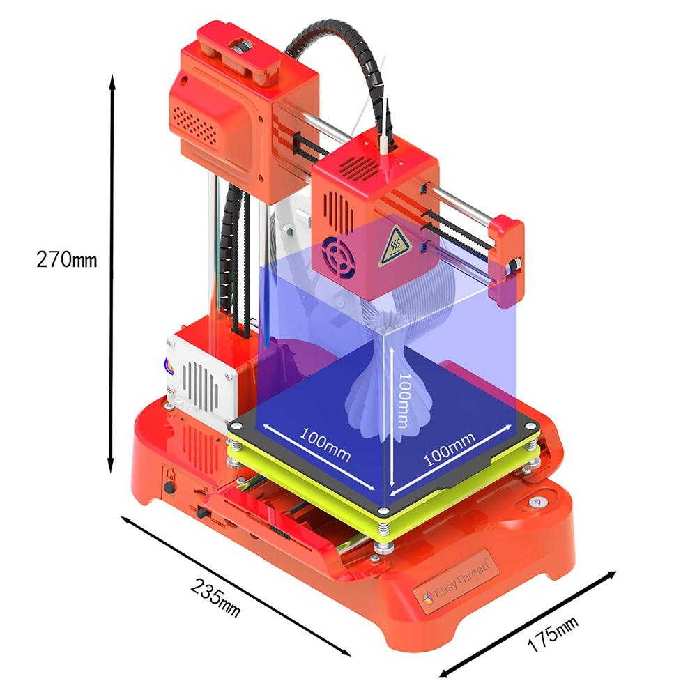 EasyThreed K7 3D Printer with 4 Leveling Buttons | Brazil