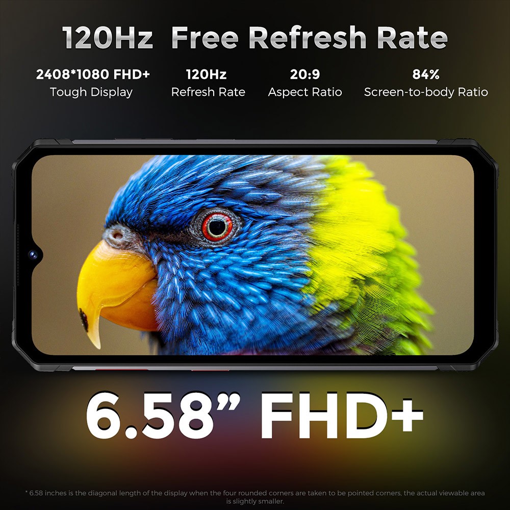 FOSSiBOT F102 20GB+256GB Rugged Smartphone 6.58" 108MP Camera 3W Light ...