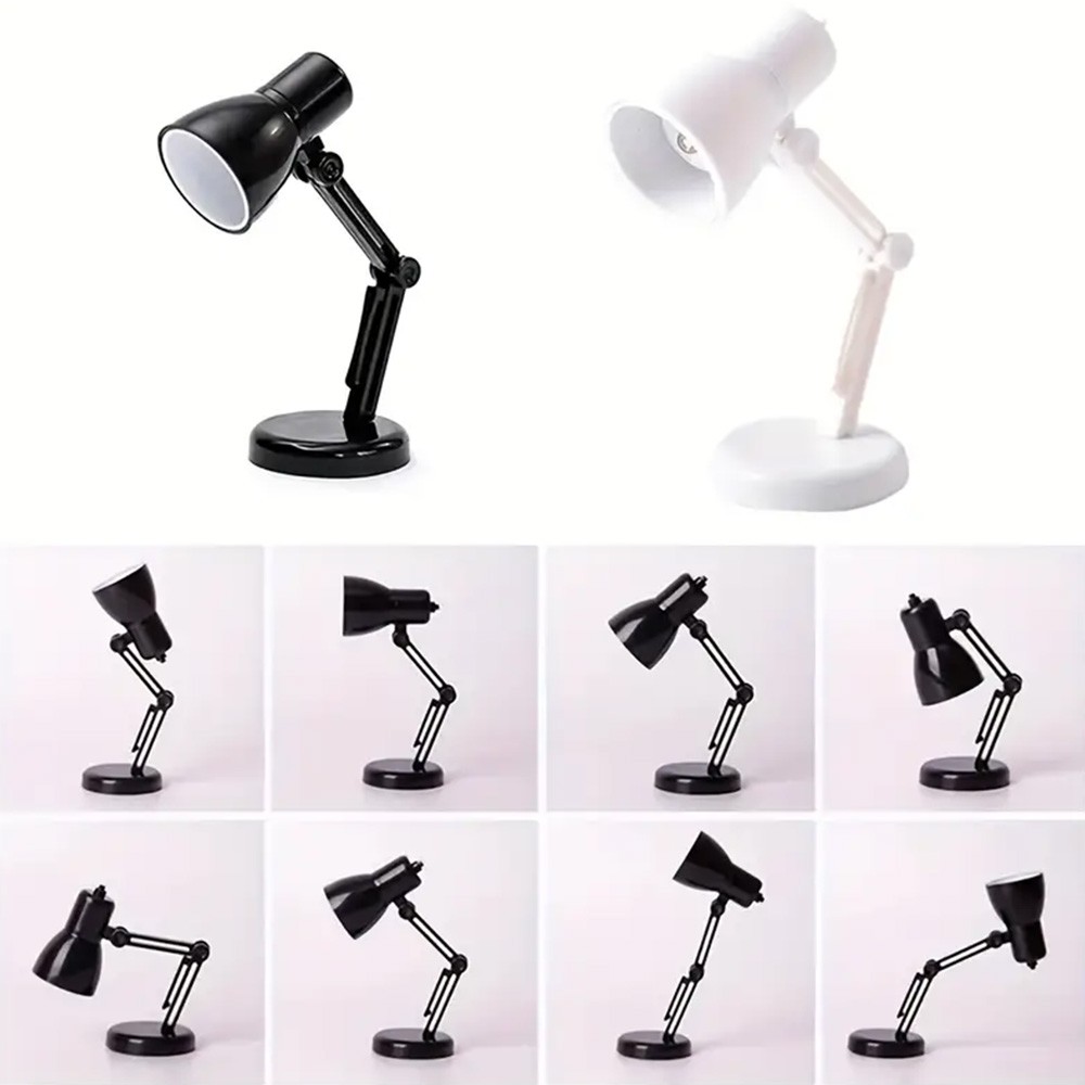 Portable Mini Reading Book Light with Clip White