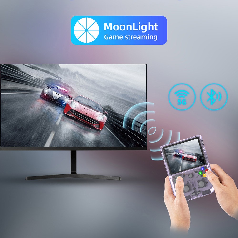 ANBERNIC RG405V Game Console 128GB TF Card 3172 Games Purple