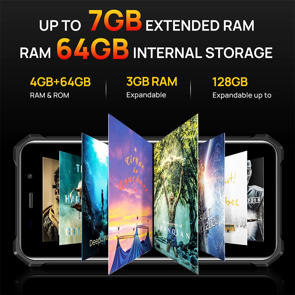 FOSSiBOT F101 Rugged Smartphones 4GB+64GB 10600mAh Cell Phone