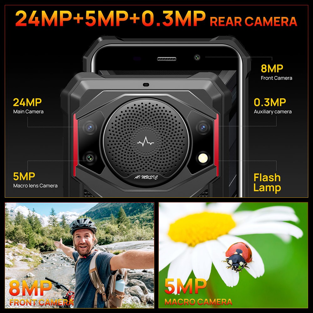 FOSSiBOT F101 123dB Speaker 10600mAh 4GB+64GB Rugged Phone