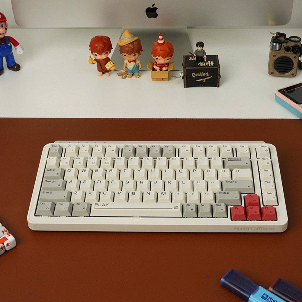 MIIIW Art Series Z830 Mechanical Keyboard 83 Keys Triple-mode Beige