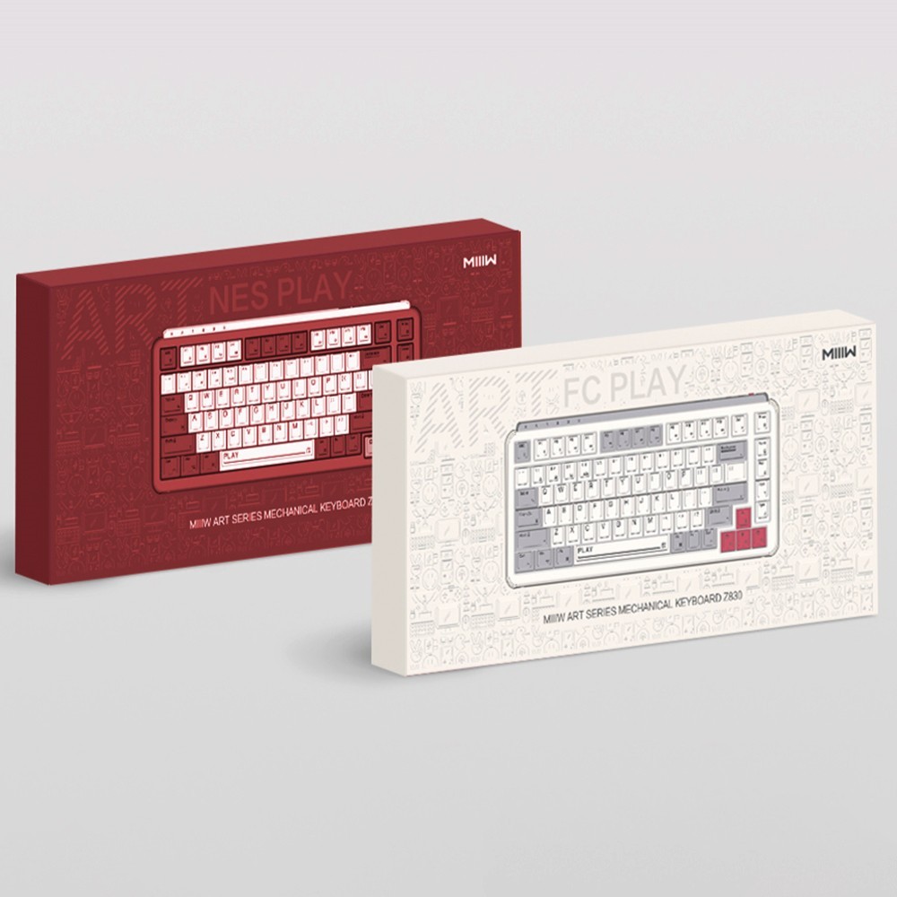 MIIIW Art Series Z830 Mechanical Keyboard 83 Keys Triple-mode Red