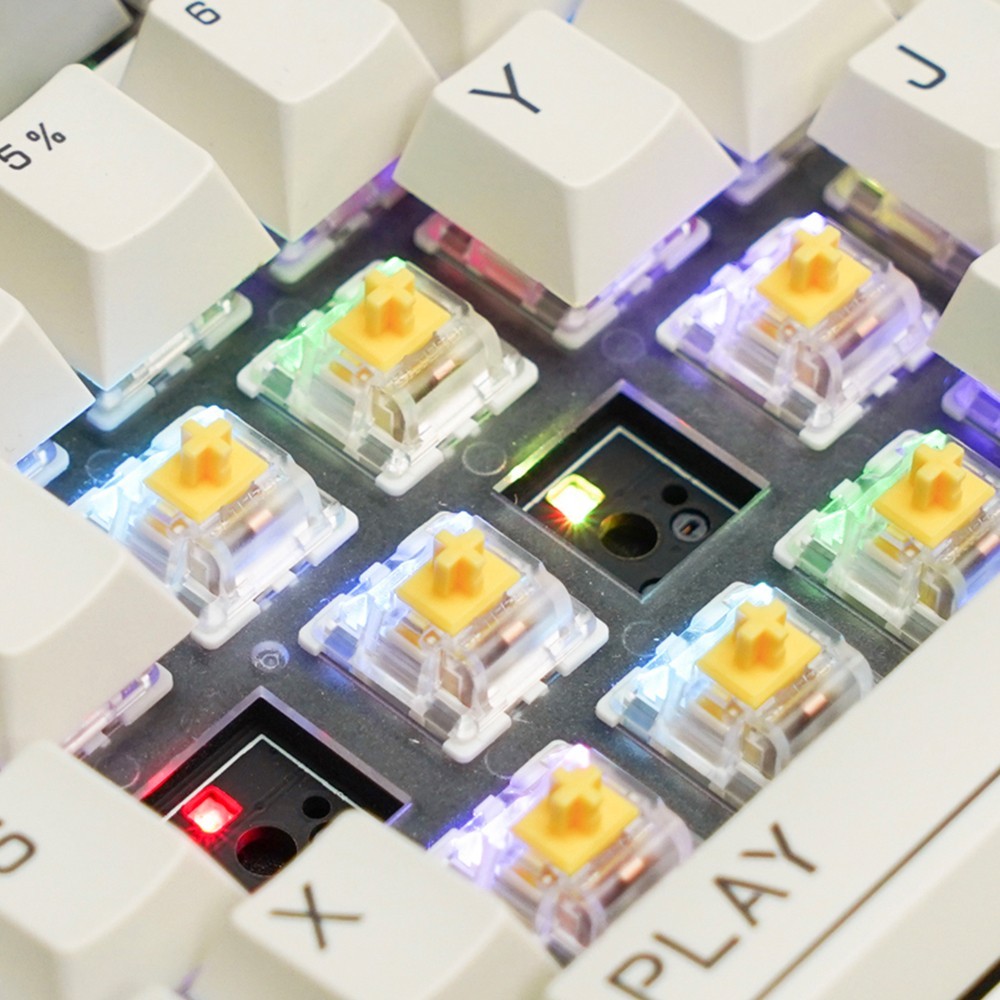 MIIIW Art Series Z830 Mechanical Keyboard 83 Keys Triple-mode Red