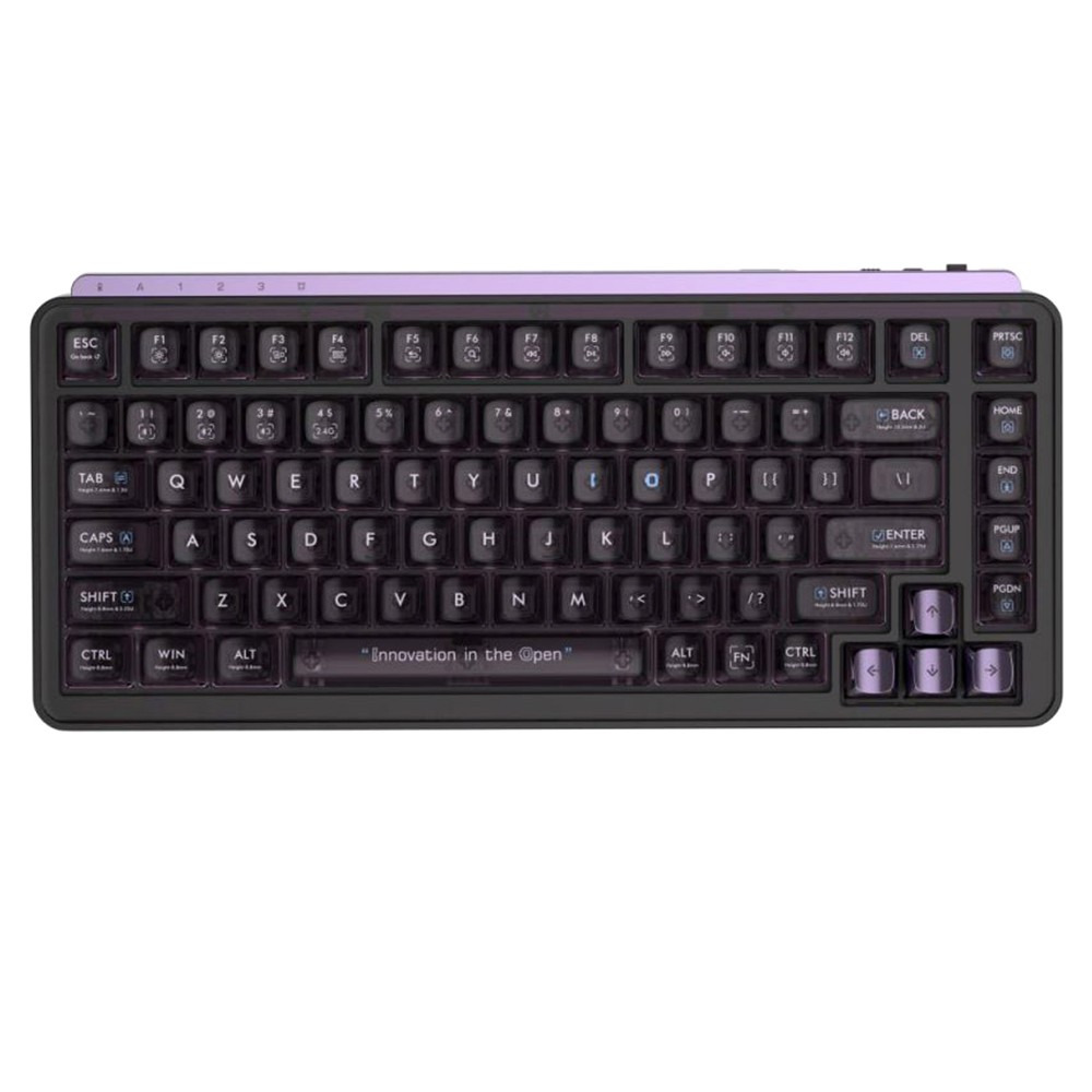 MIIIW BlackIO 83 Kailh Jellyfish Switch Mechanical Keyboard Purple