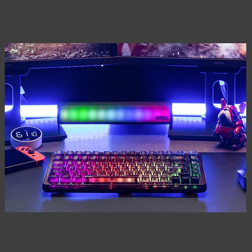 MIIIW BlackIO 83 Kailh Jellyfish Switch Mechanical Keyboard Purple