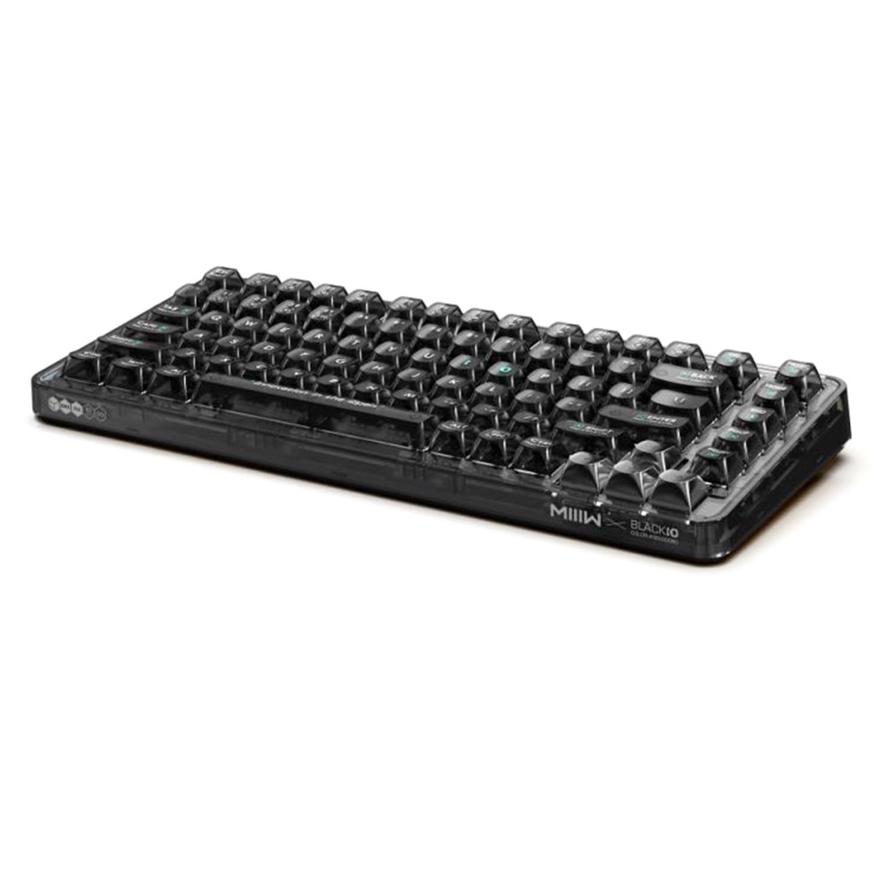 MIIIW BlackIO 83 Kailh Jellyfish Switch Mechanical Keyboard Silver