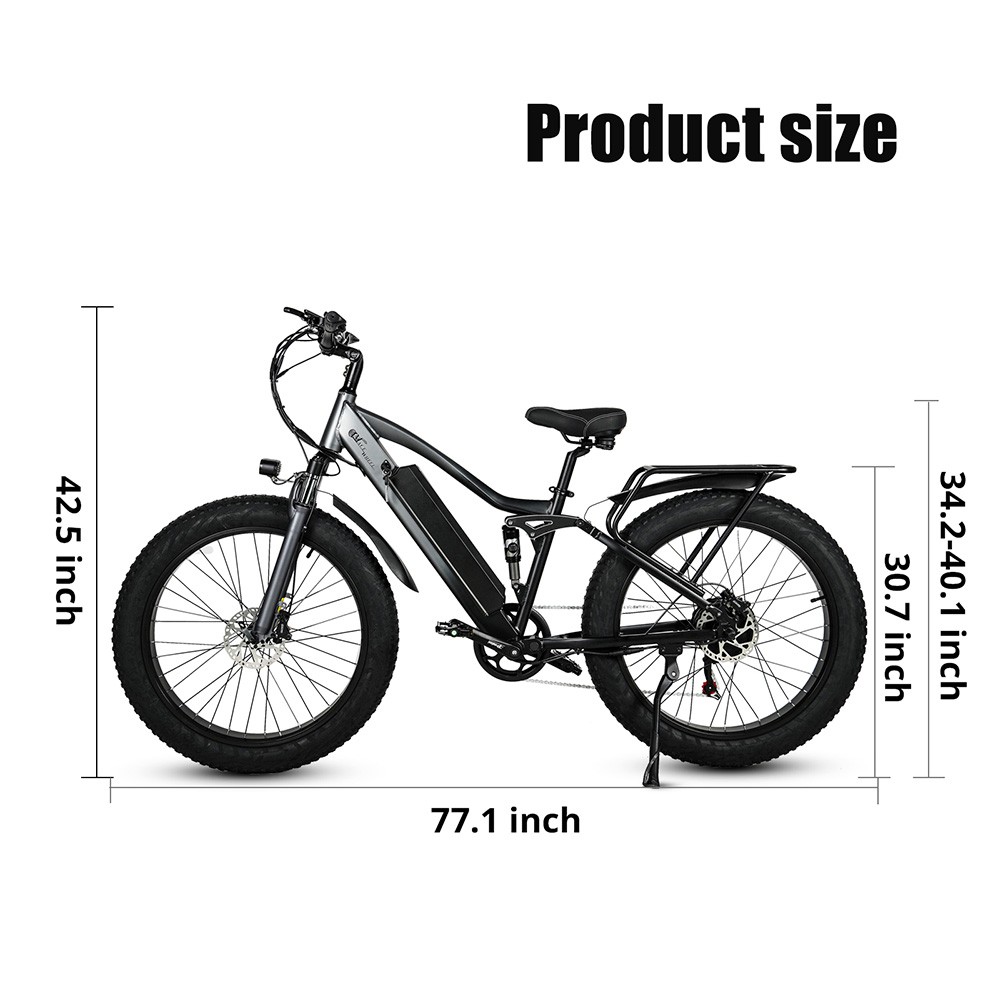 CMACEWHEEL TP26 Electric Bike 26*4.0 inch CST Tire 750W Motor