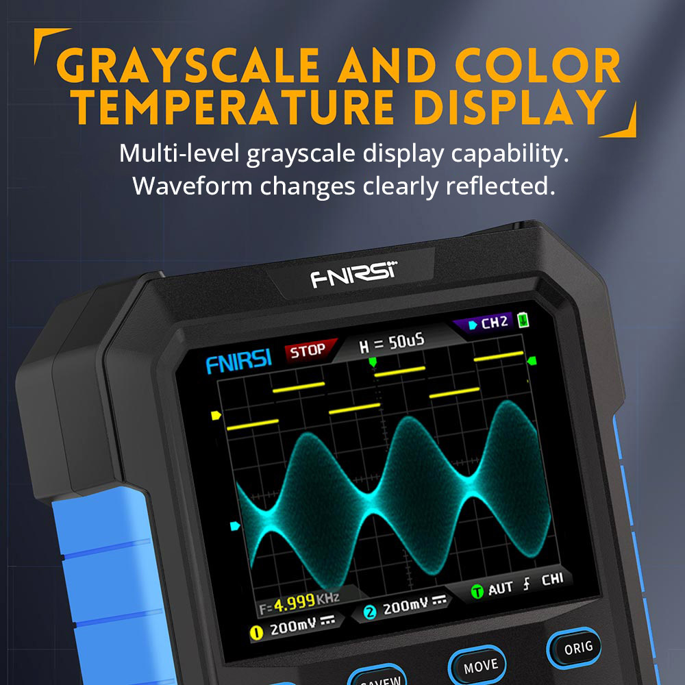 FNIRSI DPOX180H Digital Phosphor Oscilloscope EU Plug Blue