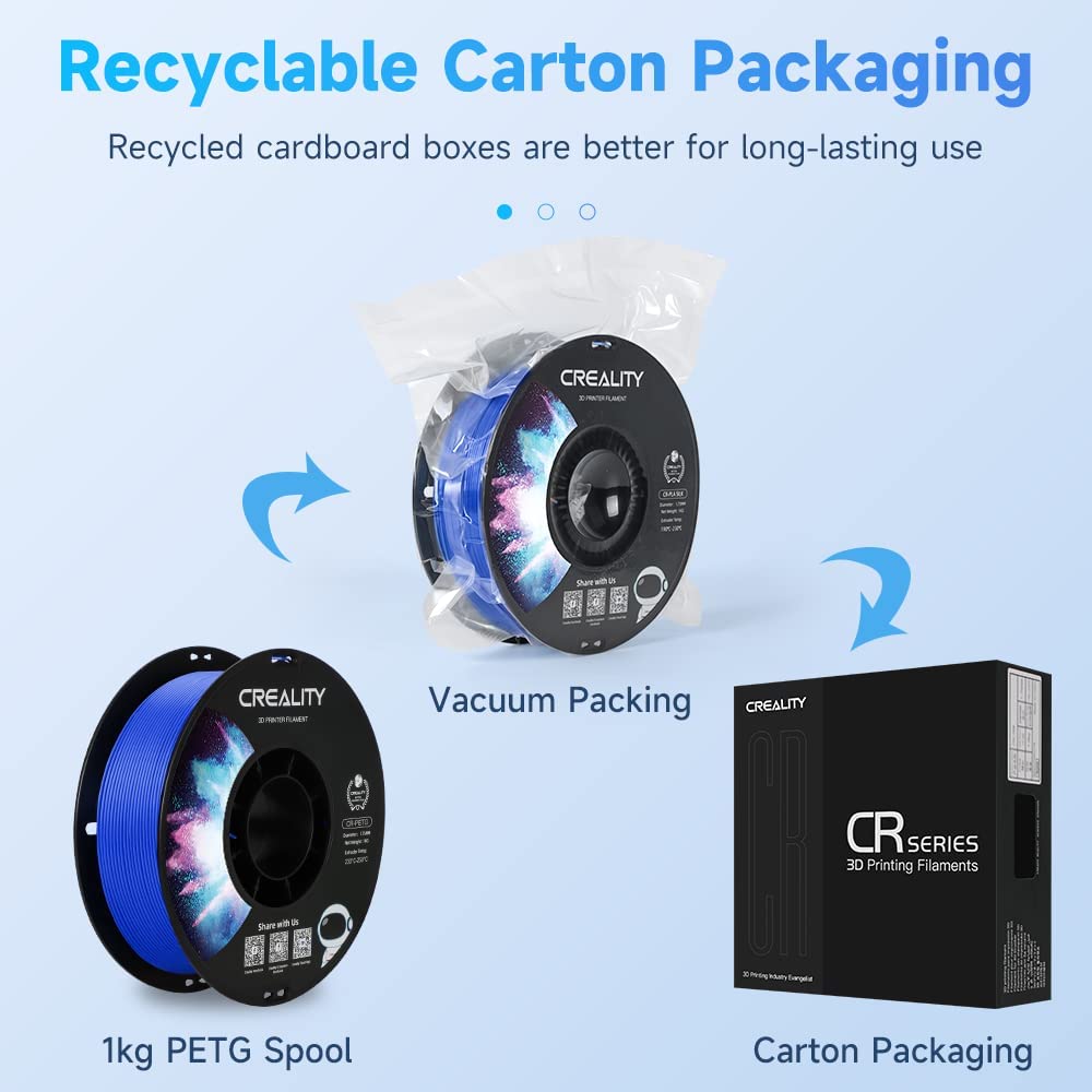 Creality CR-PETG 1.75mm 3D Printing Filament 1KG Blue