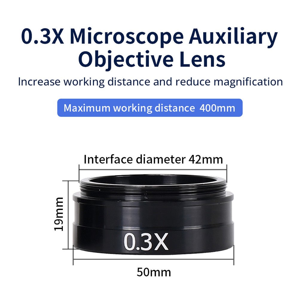HAYEAR 0.3X Microscope Camera Objective Lens